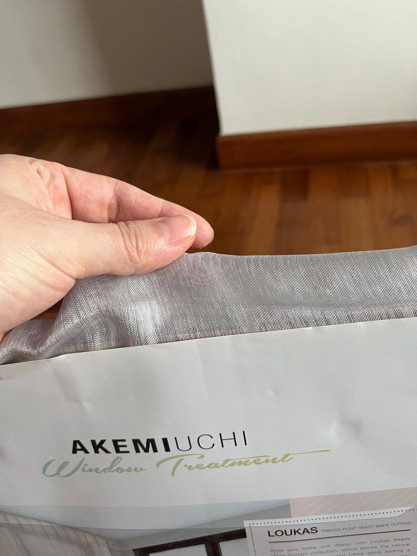 akemi sheer curtain, Furniture & Home Living, Home Decor, Curtains & Blinds on Carousell