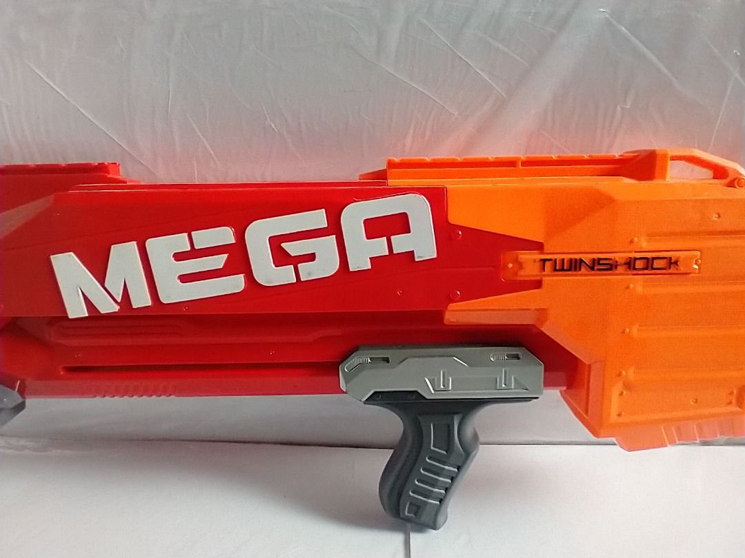 Almost New! Nerf Mega Twinshock Blaster USA, Hobbies & Toys, Toys & Games on Carousell