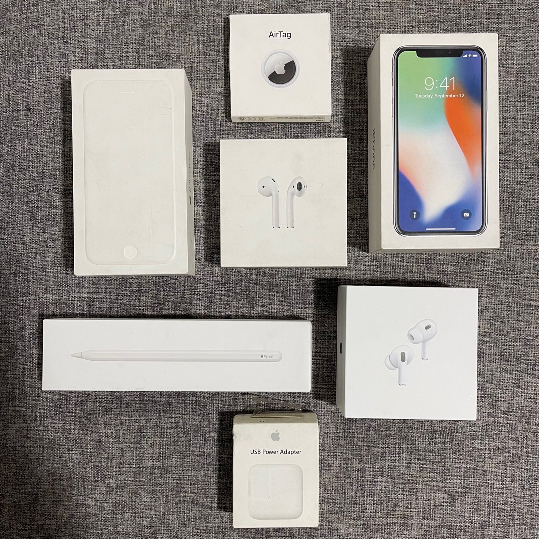 Original Box of Apple iPhone, Airpods, Pencil, Airtag, Mobile Phones ...