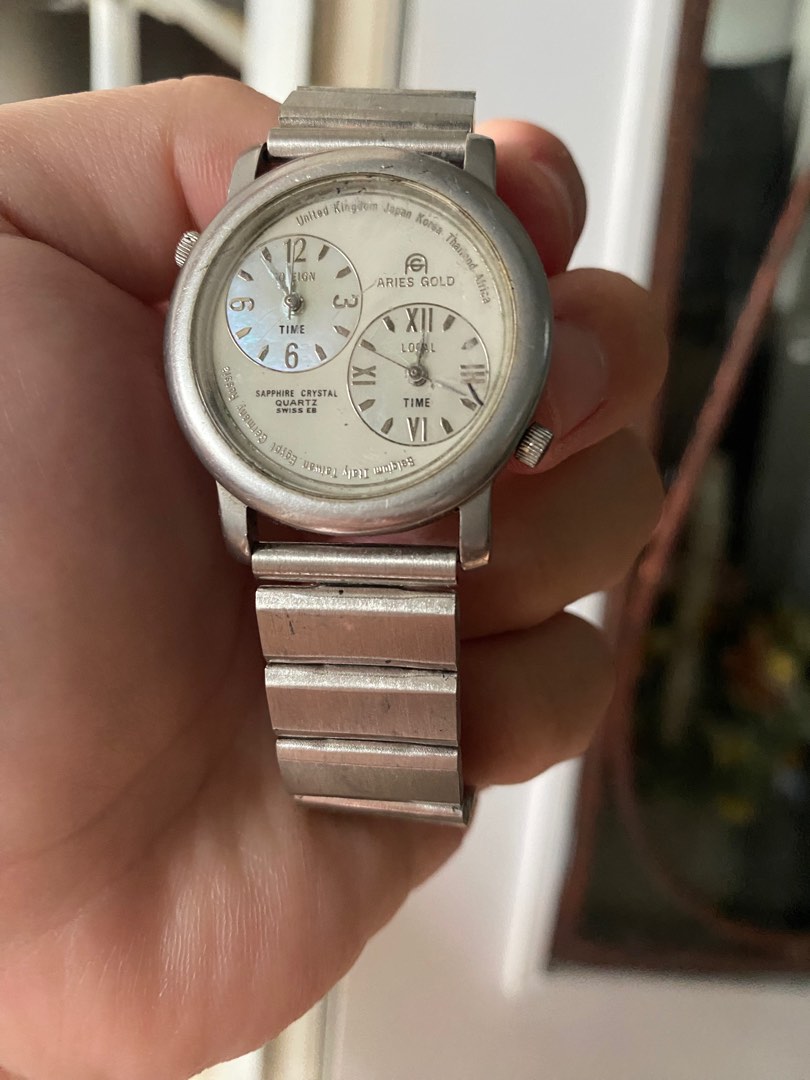 Aries Gold Watch, Fesyen Pria, Jam Tangan di Carousell