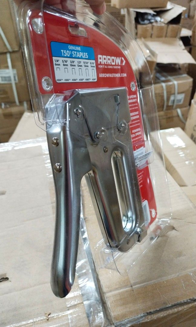 Arrow staple arrow stapler professional heavy duty T50, Hobbies & Toys ...