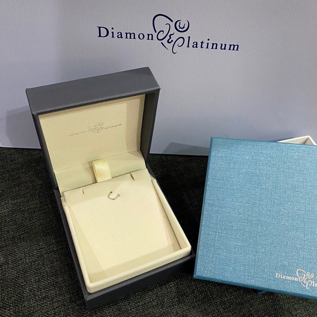 Authentic Diamond & Platinum Gift Box Set, Luxury, Accessories on Carousell