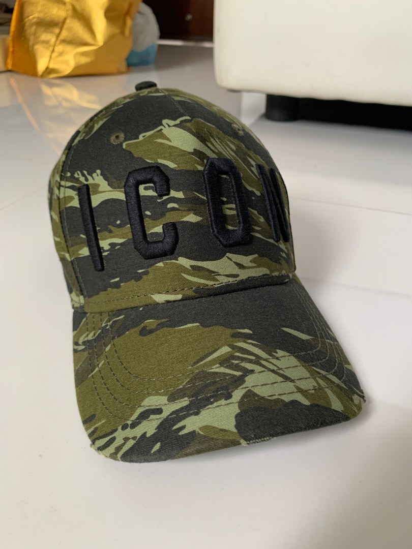 Authentic Dsquared army green cap, Men's Fashion, Watches & Accessories ...