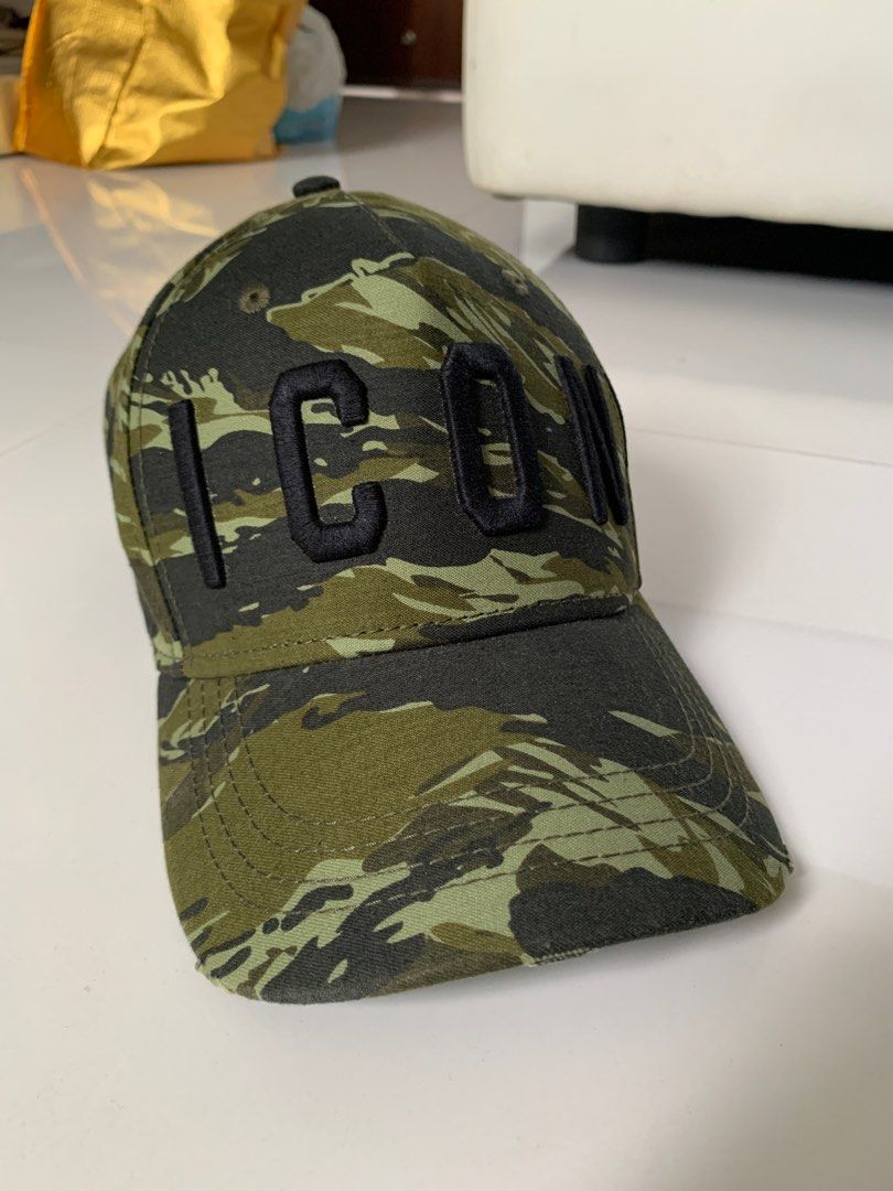 Authentic Dsquared army green cap, Men's Fashion, Watches & Accessories ...