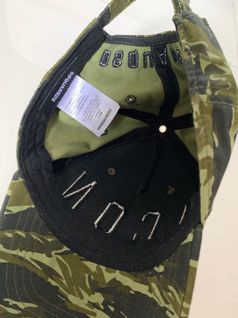 Authentic Dsquared army green cap, Men's Fashion, Watches & Accessories ...