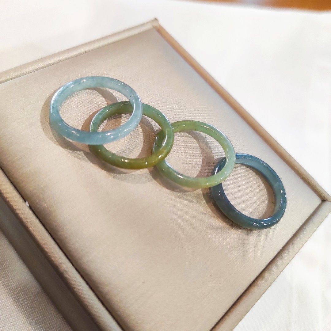Authentic FEICUI band Ring / Burmese Jadeite Jade on Carousell