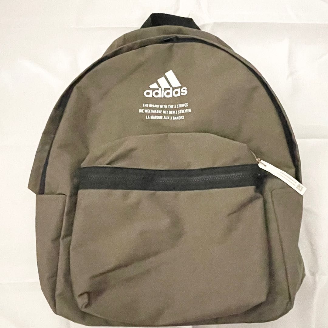 AUTHENTIC LARGE Adidas army green backpack sports bag on Carousell