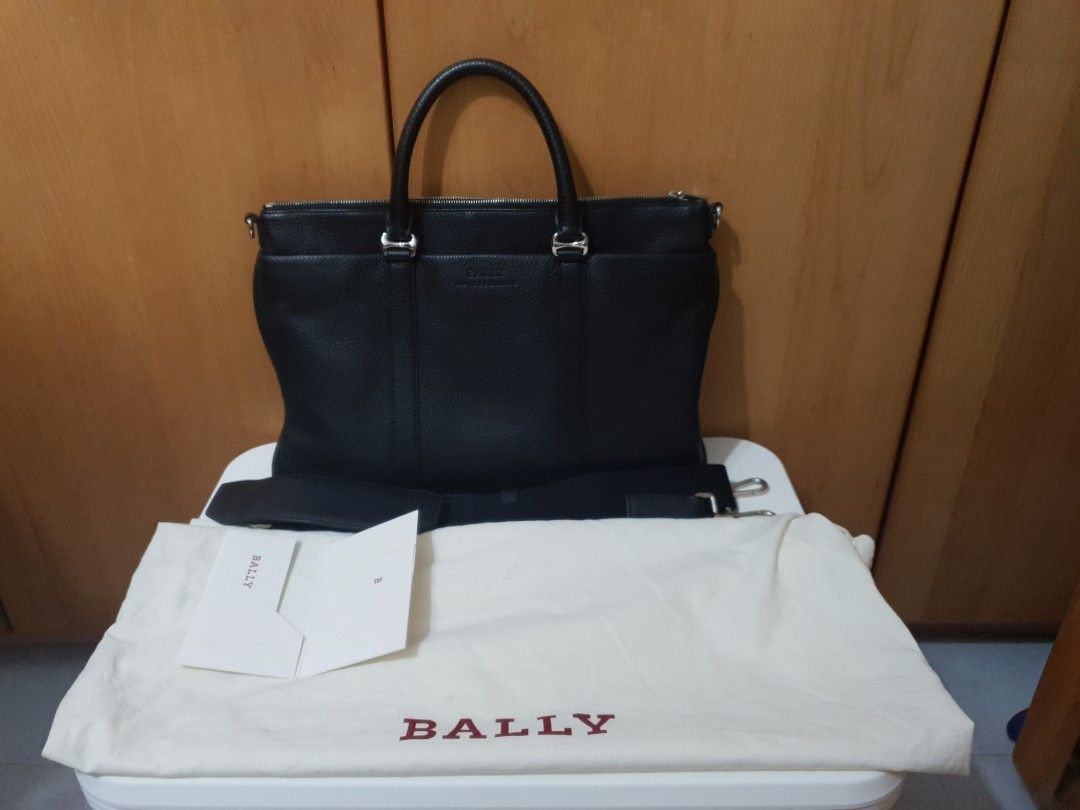 Bally MIGAN leather briefcase/laptop bag, Luxury, Bags & Wallets on ...
