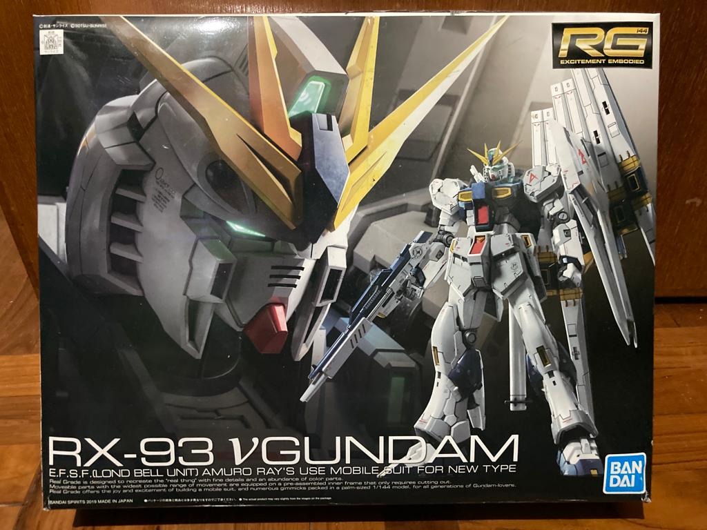 Bandai RG Real Grade RX-93 Nu Gundam, Hobbies & Toys, Toys & Games on ...