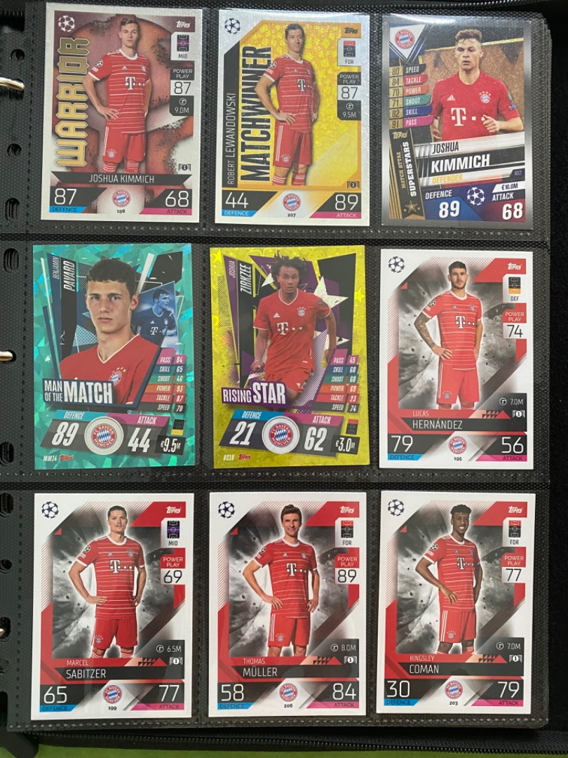 Bayern Munich assorted cards lot (Tags: messi, ronaldo, neymar, mbappe ...