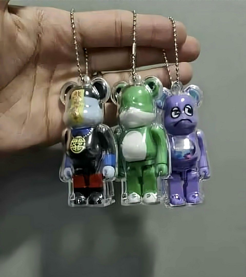 Bearbrick 100% keychain case, Hobbies & Toys, Toys & Games on Carousell