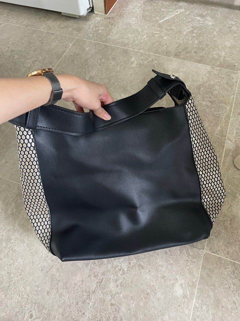 Big storage black work bag, Women's Fashion, Bags & Wallets, Shoulder ...