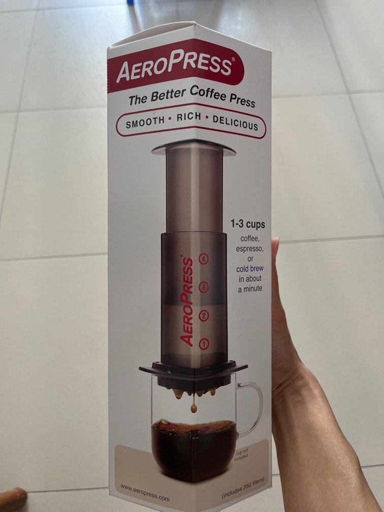 BNIB Aeropress + box of 350 filters, TV & Home Appliances, Kitchen ...
