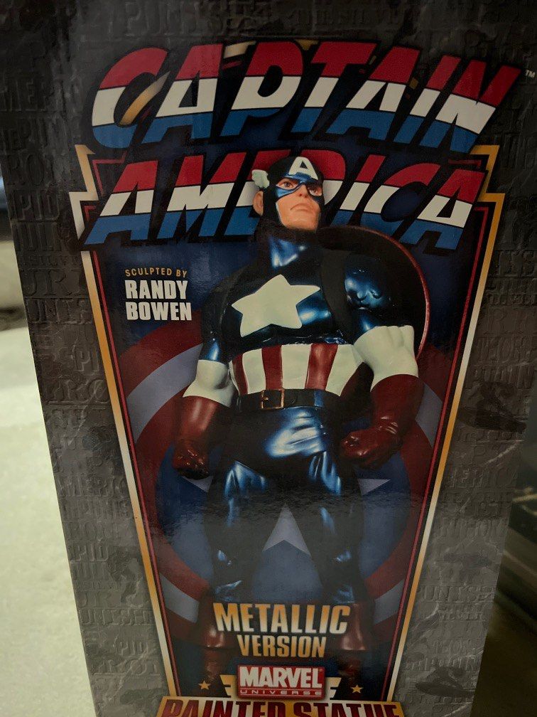 Bowen designs Captain America Marvel universe metallic version painted ...