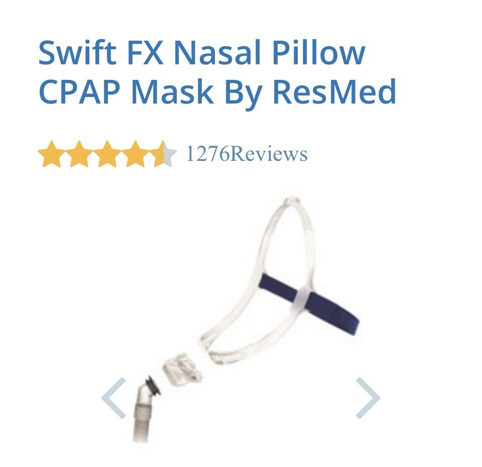 Brand new Swift FX Nasal Pillow CPAP Mask By ResMed, Health & Nutrition ...