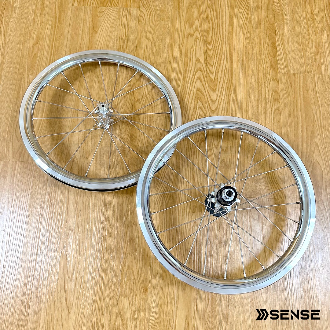 BZ Silver 7S Wheelset for Brompton, Sports Equipment, Bicycles & Parts ...