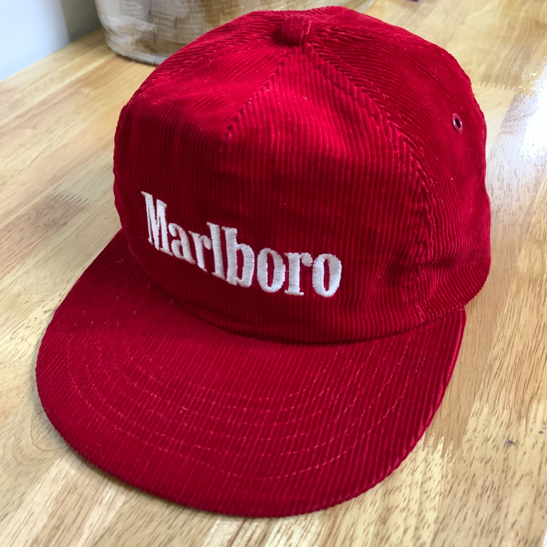 CAP MARLBORO CORDUROY, Men's Fashion, Watches & Accessories, Cap & Hats ...