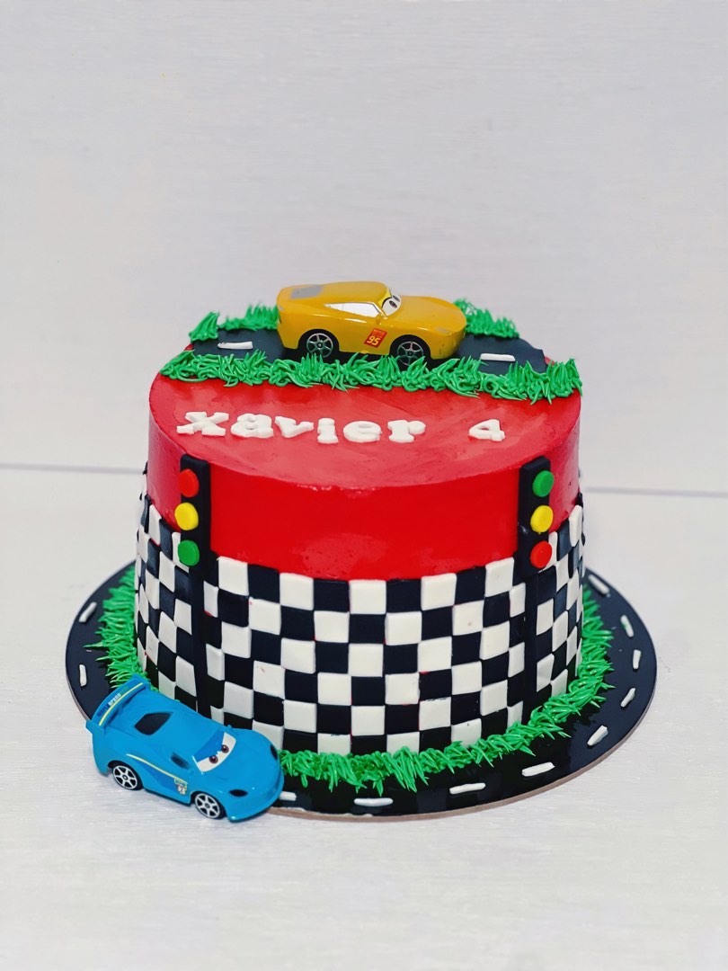 Car Theme Cake Customised, Food & Drinks, Homemade Bakes on Carousell
