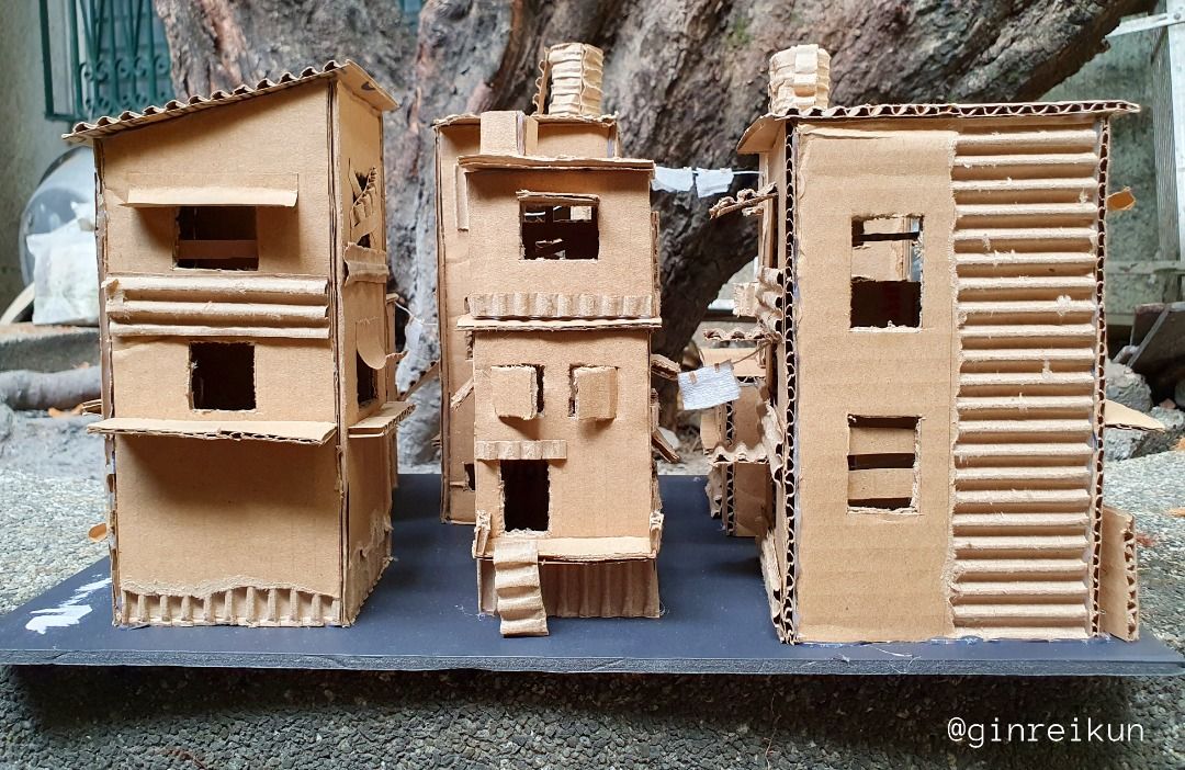 Cardboard Slums Diorama, Hobbies & Toys, Toys & Games on Carousell