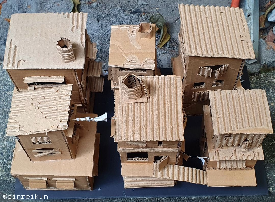 Cardboard Slums Diorama on Carousell