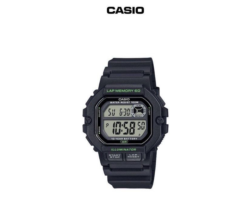 Casio Illuminator WS-1400H-1A Digital Quartz Sports Gear WS1400H-1A ...