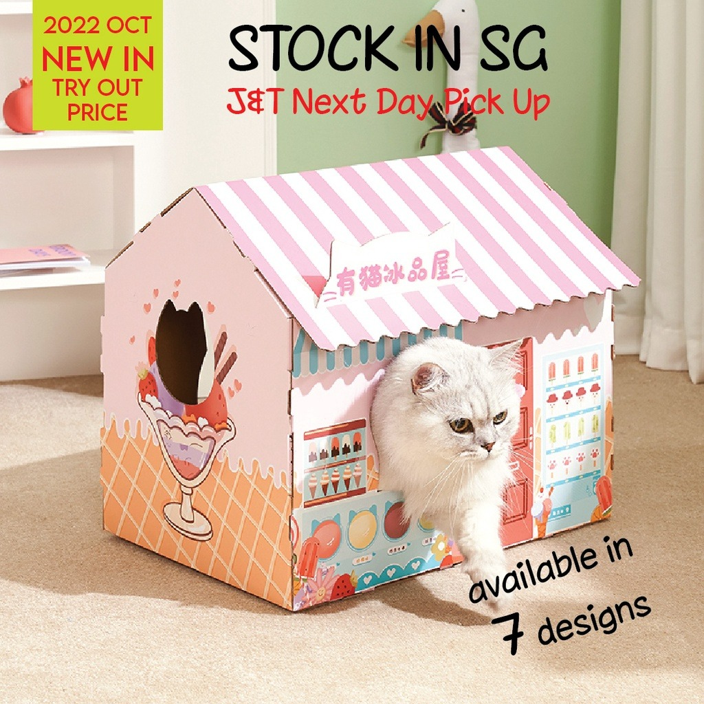 Cat House DIY Cat Scratcher House Cat Scratch Board, Pet Supplies ...