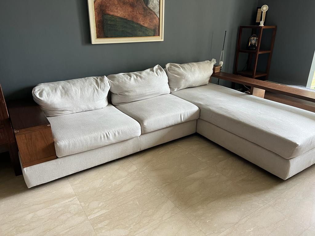 Cellini L-Shape Sofa with center table, Furniture & Home Living ...