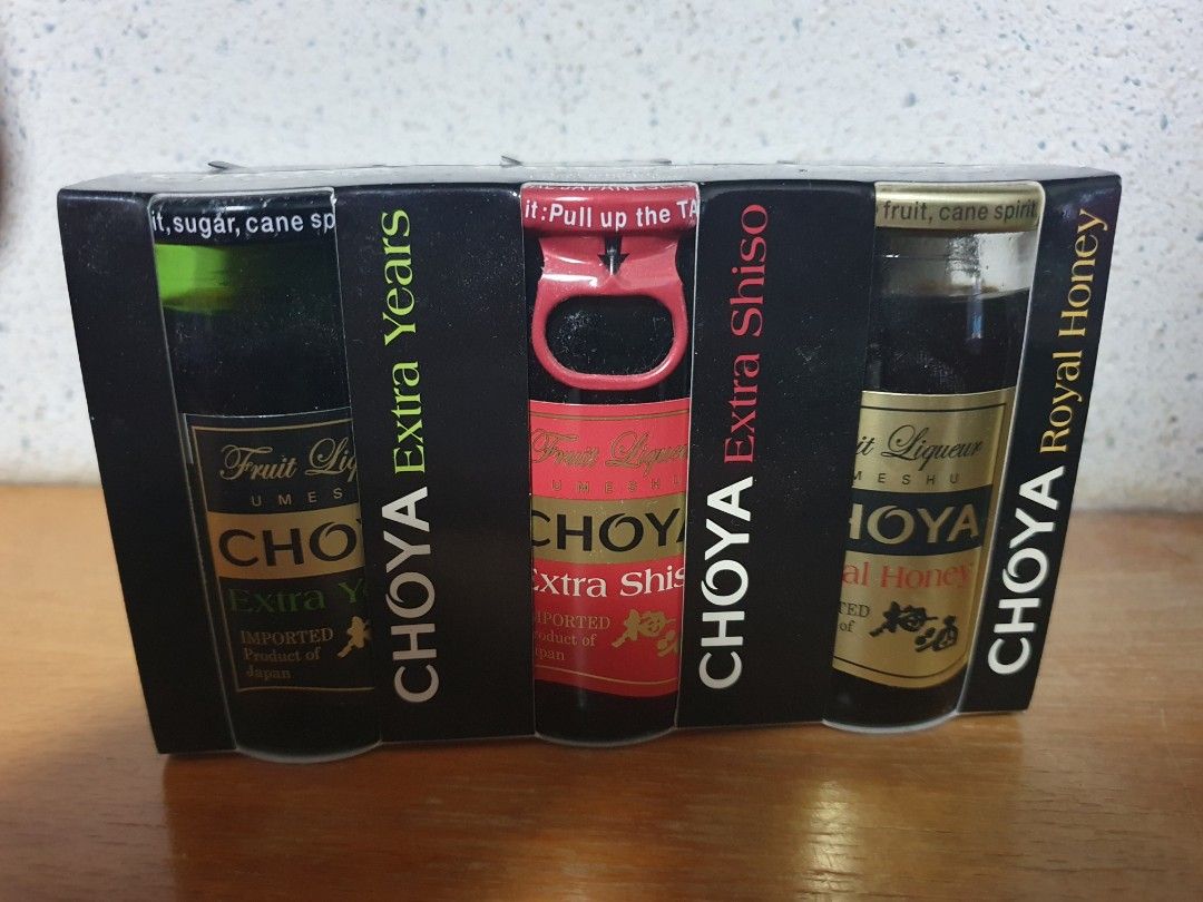 Choya Umeshu Miniature Gift Pack 3 x 50ml, Food & Drinks, Alcoholic Beverages on Carousell