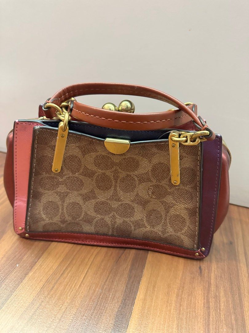 Coach Kisslock Dreamer 21 Mini Limited Edition Color block signature ...