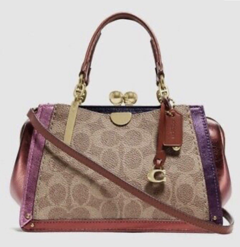 Coach Kisslock Dreamer 21 Mini Limited Edition Color block signature ...