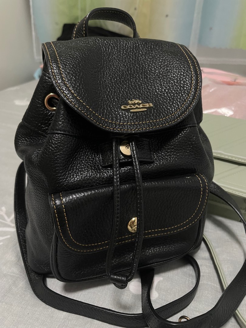 Coach Mini Backpack in Peddle leather, Women's Fashion, Bags & Wallets ...