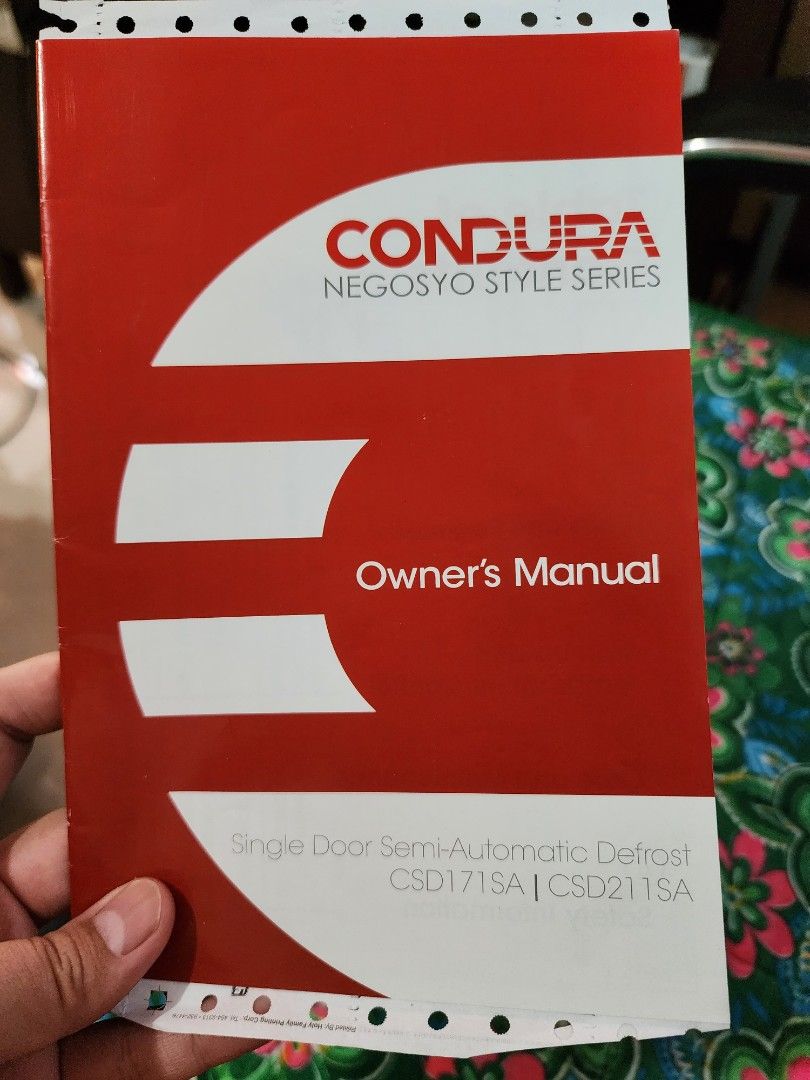 Condura Refrigerator 5.6 cu. ft. Burgundy Red Model CSD171SA on Carousell