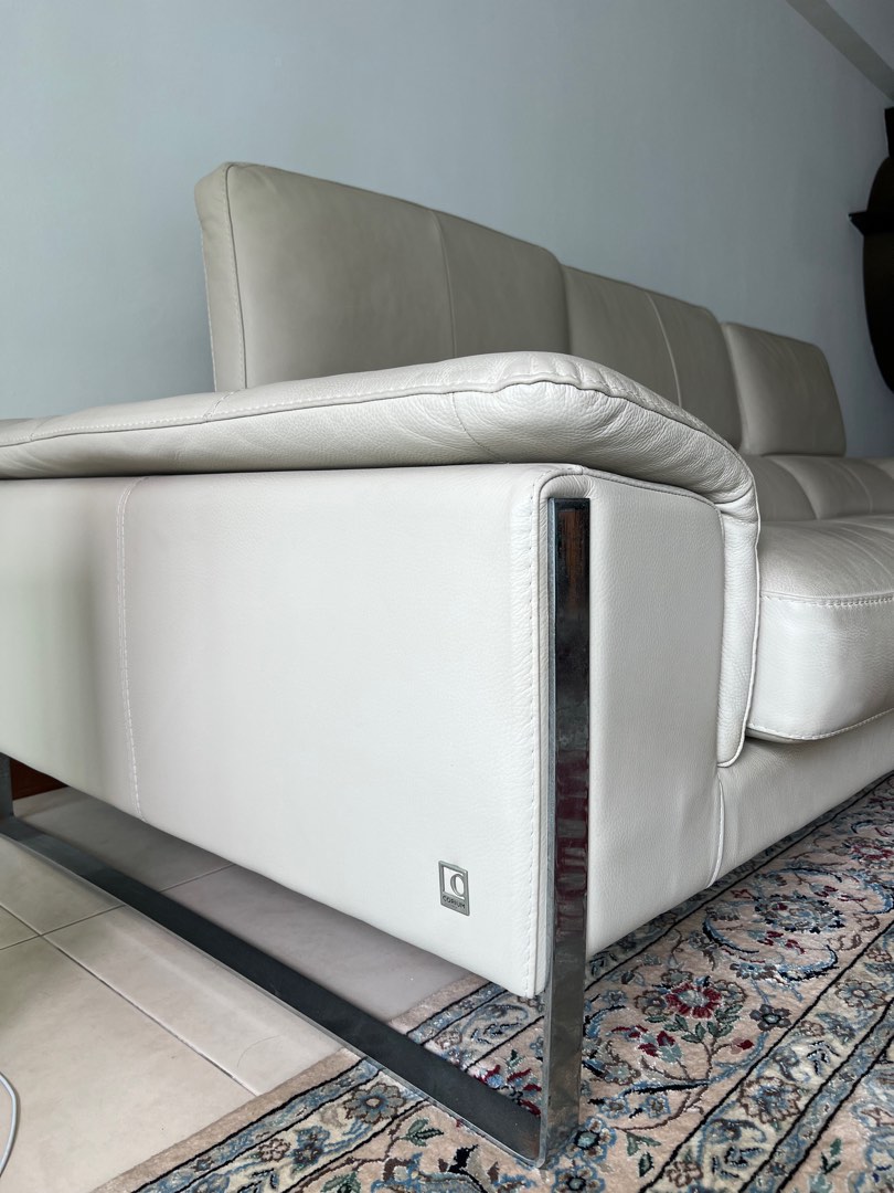 Corium Italia - full grain leather Newport L-Shaped sofa, Furniture ...