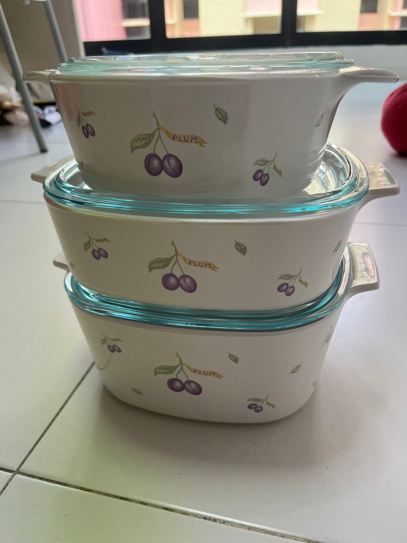Corningware Set of 3, Furniture & Home Living, Kitchenware & Tableware ...