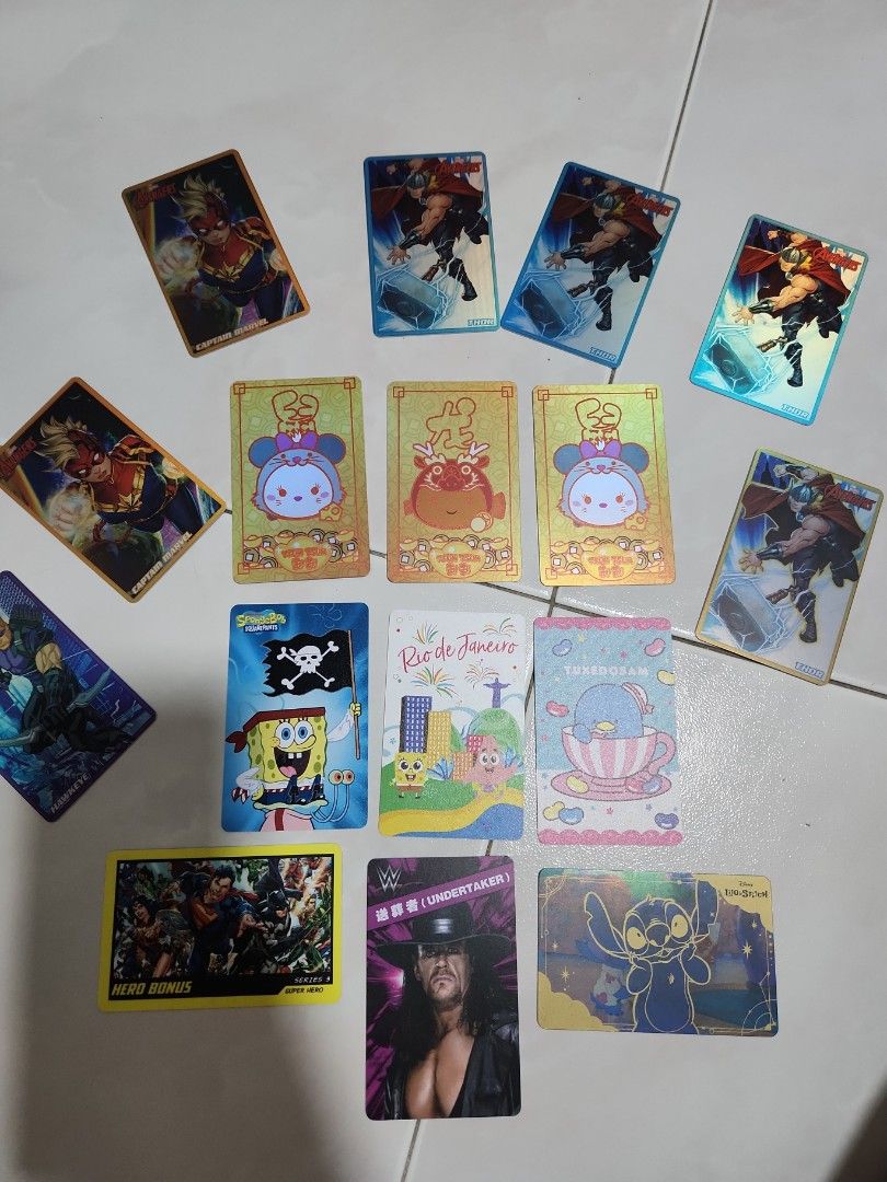 Cpcm spongebob rare card sanrio Tuxedosam card rio card avengers foil ...