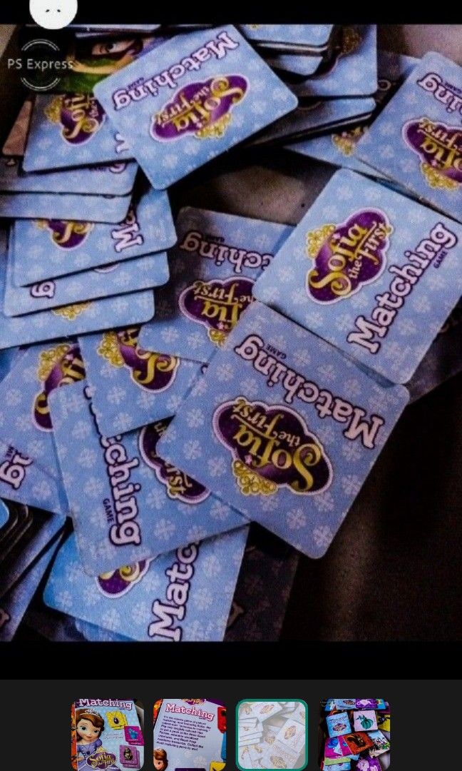 Cute Sofia the First Memory picture Matching Game Disney Junior pick up 279a sengkang east ave 3 ...