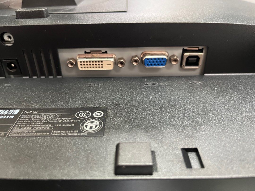 DELL P2312Ht 23" inch Monitor Height Swivel Rotate Landscape Portrait ...