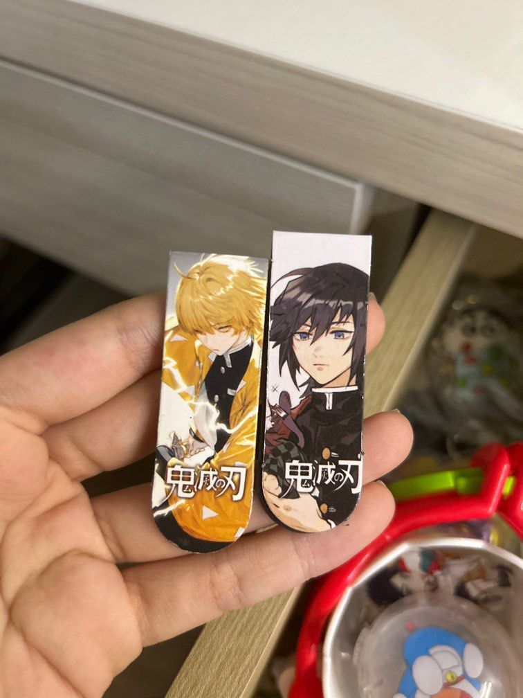 demon slayer bookmark zenitsu giyu shinobu sabito, Hobbies & Toys ...