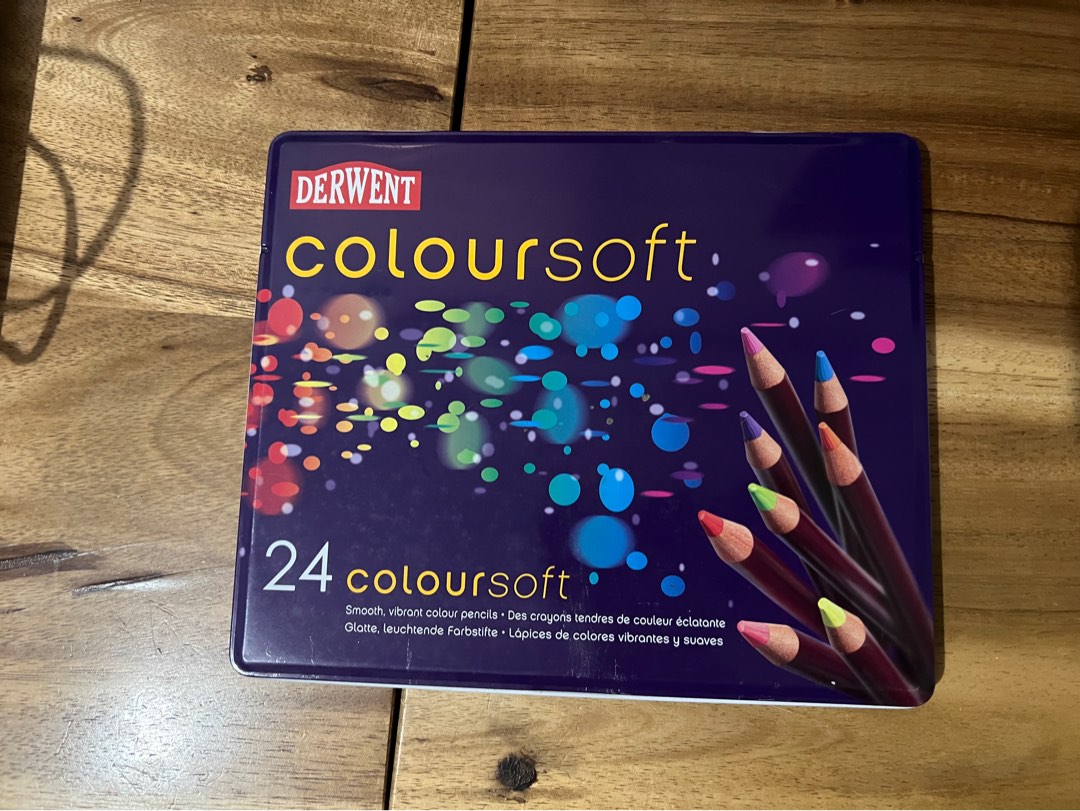 Derwent Colorsoft 24 color pencils, Hobbies & Toys, Stationary & Craft ...