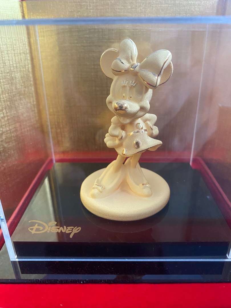 Disney 999 Gold Plated Minnie Figurine, Hobbies & Toys, Memorabilia ...