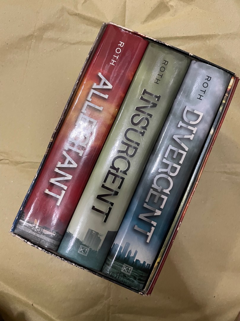 Divergent Trilogy Hard Bound, Hobbies & Toys, Books & Magazines, Fiction & Non-Fiction on Carousell