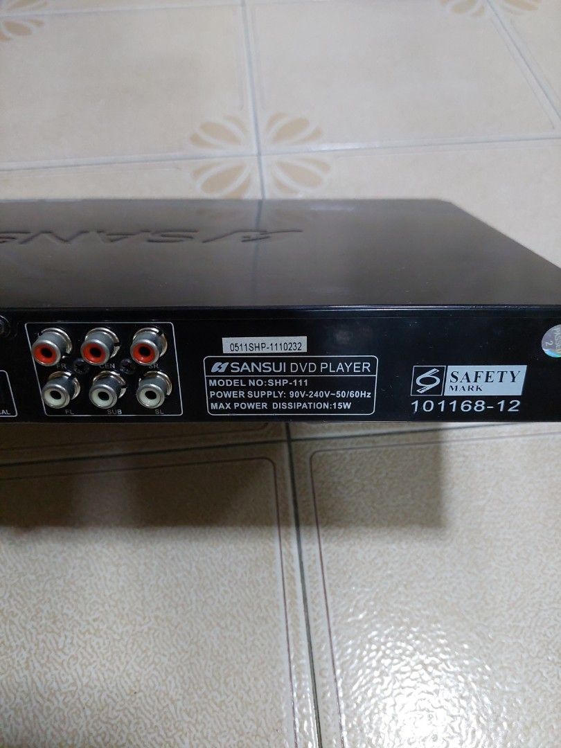 DVD player with mic input, TV & Home Appliances, TV & Entertainment ...
