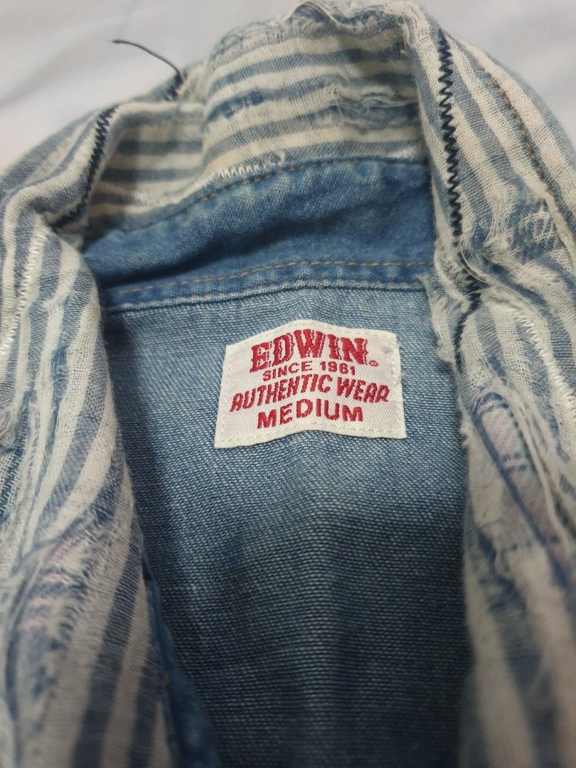 Edwin patchwork Western KEMEJA, Men's Fashion, Tops & Sets, Tshirts ...
