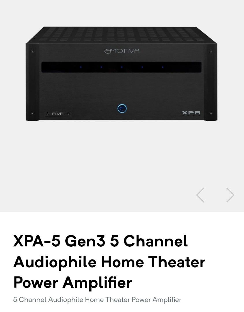 Emotiva GEN XPA 5, Audio, Soundbars, Speakers & Amplifiers on Carousell