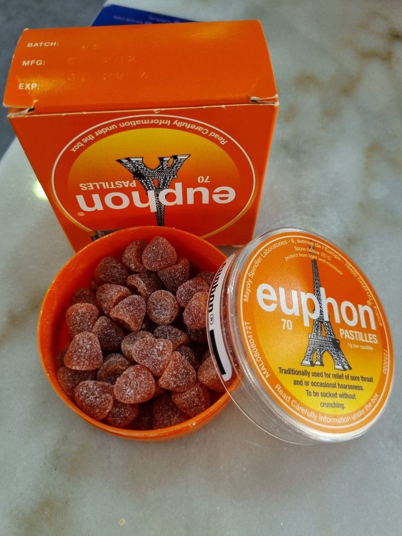 Euphon 70 pastilles-expiry Jul 2024, Food & Drinks, Packaged & Instant ...