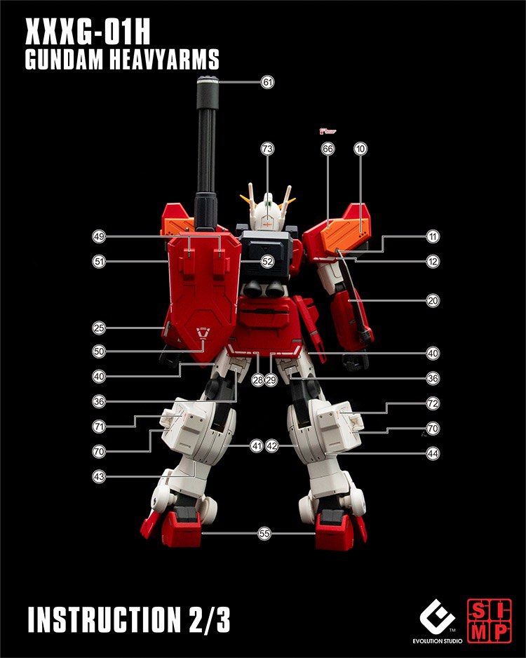 [Evo] HGAC HG Heavyarms Gundam Fluorescent Waterslide 1/144 High ...