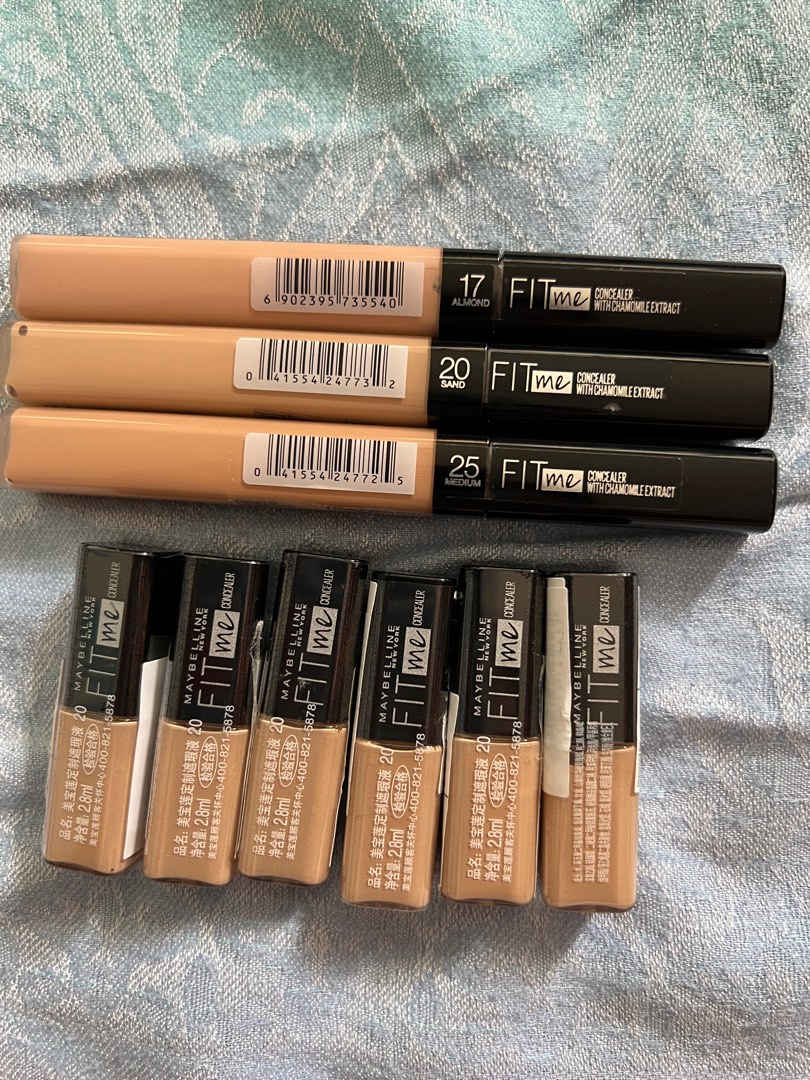Maybelline Fit Me Concealer 17 Almond , 20 sand, Beauty & Personal Care ...