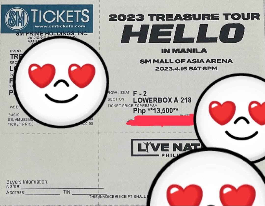 For sale TREASURE HELLO TOUR CONCERT 2023, Tickets & Vouchers, Event ...