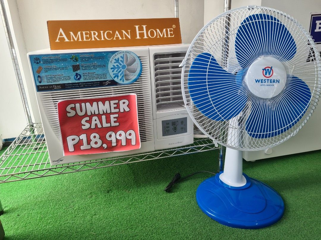 Free Desk Fan American Home Inverter Window Type Air Conditioner, TV ...