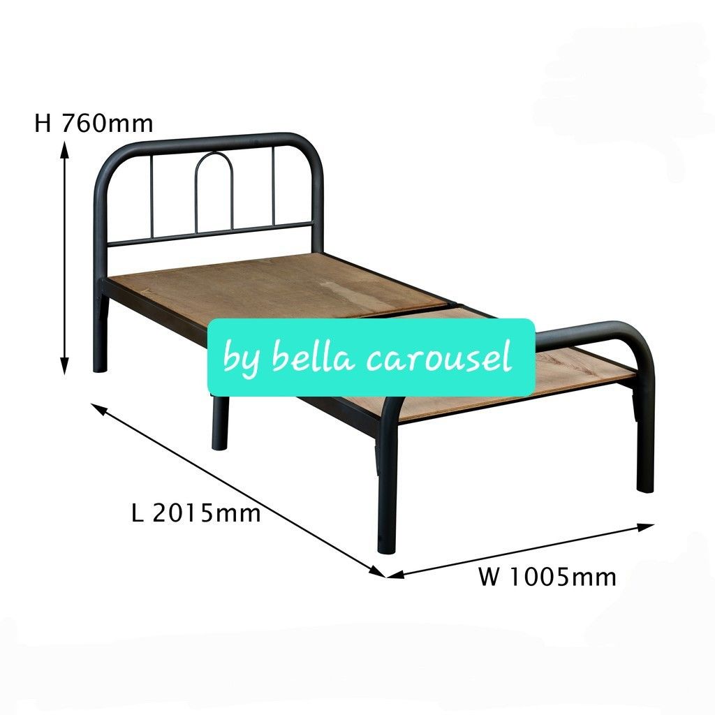 *FREE POST to West Malaysia only / Ready Stock* Metal Single Bed Frame ...